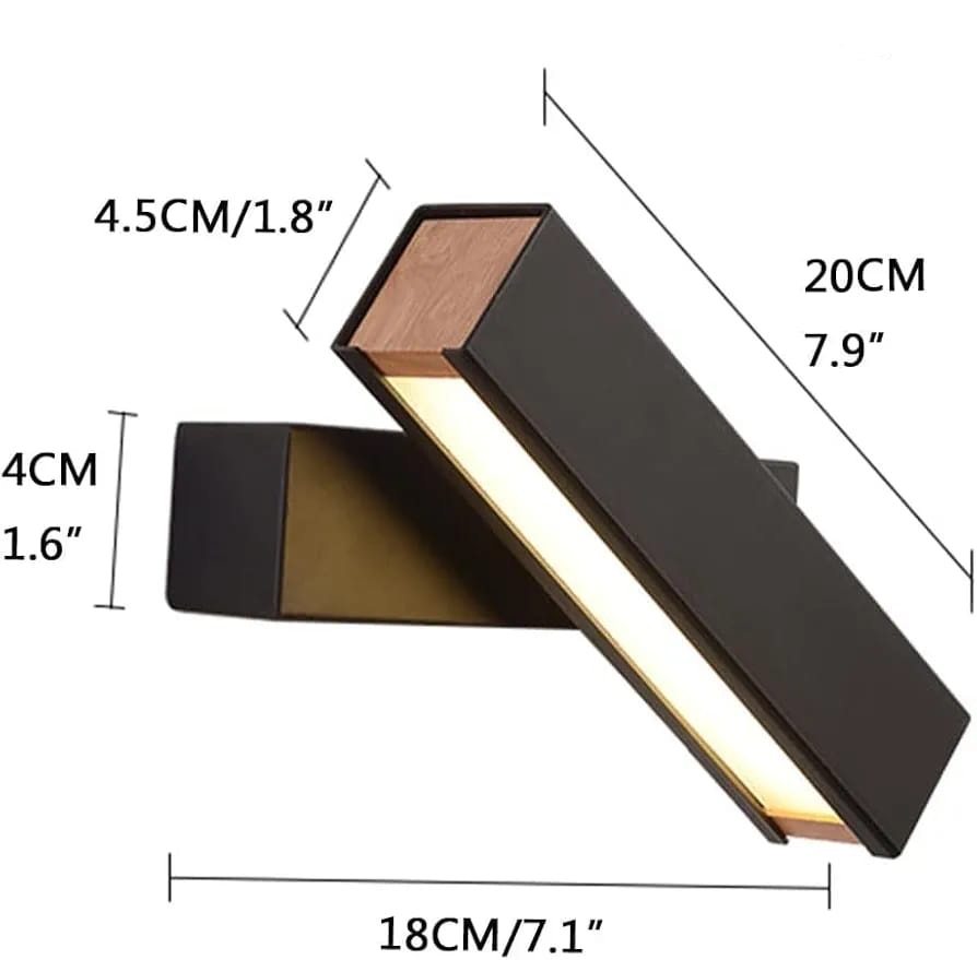 Luminaria Negro Madera LED - Novo Art Iluminación - Ideas que iluminan